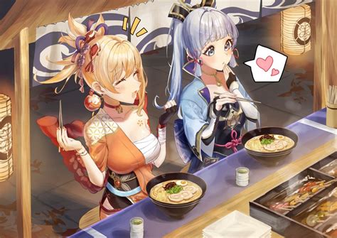 Yoimiya And Ayaka On A Date Genshin Impact HoYoLAB