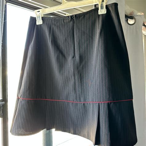 Ruby Rox Black And Red Striped Skirt Great For Casual Depop