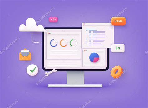 Programación y codificación de sitios web Desarrollo web y codificación Ilustraciones