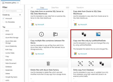 incrementally copy new files by lastmodifieddate with azure data