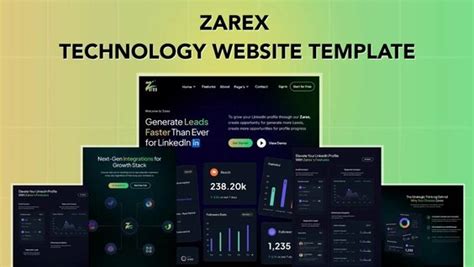 Zarex Technology Website Template Смотреть онлайн в поиске Яндекса