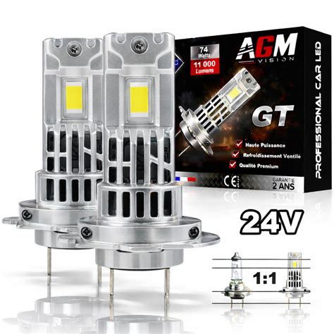 H7 Gt 24 Volt Led Bulb Kit Ventilated Powerful Led Lighting Truck