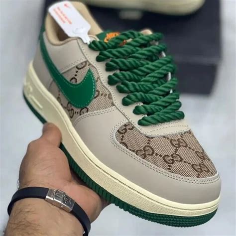 خرید و قیمت ست کتونی زن و مرد نایک ایر فورس وان مدل گوچی کیفیت درجه یک وارداتی ترب