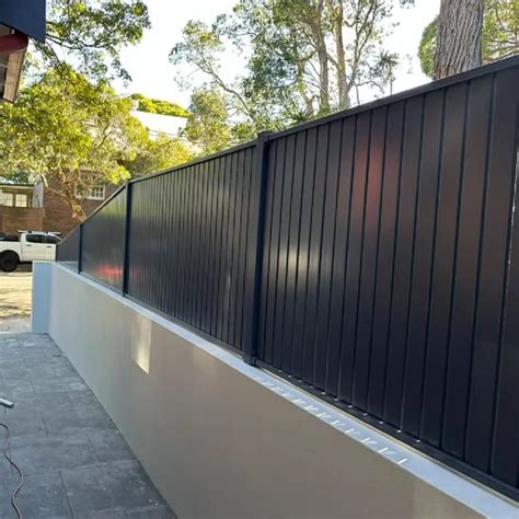 Oem Garden Aluminum Balcony Privacy Fence Black Louver Vertical Slat