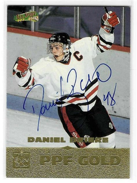 Daniel Briere Signed 1996 97 Score Ppf Gold Card 172 Phoenix Coyotes Autographia