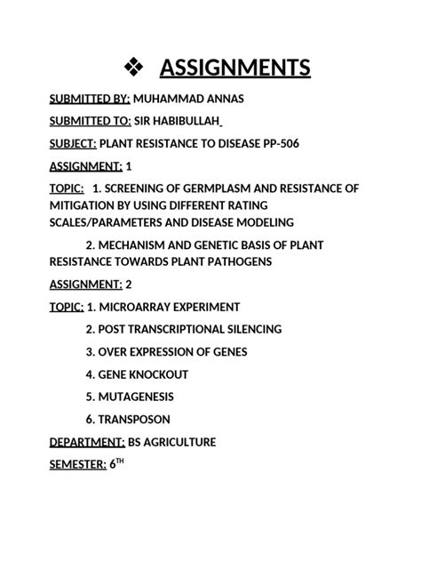 Assign Pp 506 Annas Pdf Transposable Element Gene