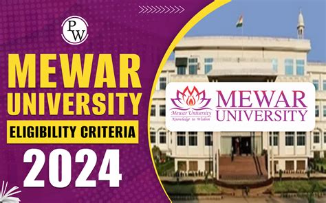 Mewar University Eligibility Criteria 2024 Important Topics Subjects