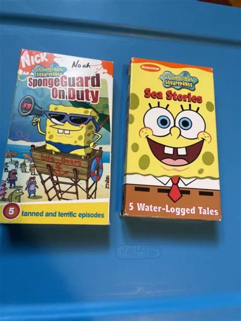 Nickelodeon Spongebob Squarepants Lot 2 Vhs Deep Sea Sillies Bikini My Xxx Hot Girl