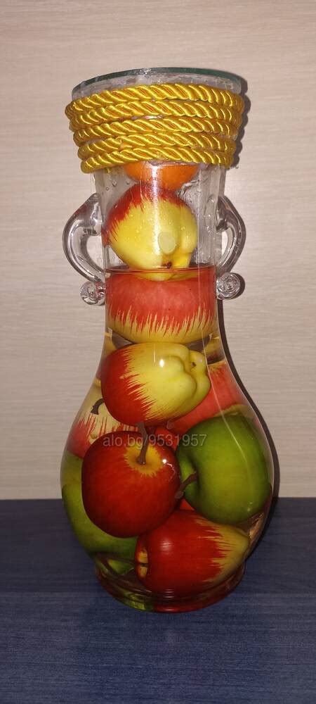 Декоративно шише стерилизирани ябълки Аксесоари Дупница Декоративно шише ваза със с