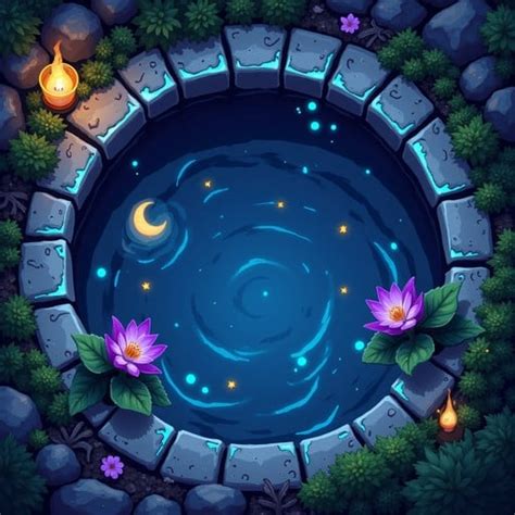 Free Mystical Moon Pool Image Magical Pool Pixel Download At