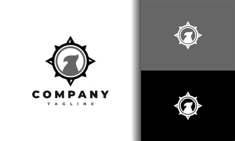 Premium Vector Compass And Eagle Head Logo