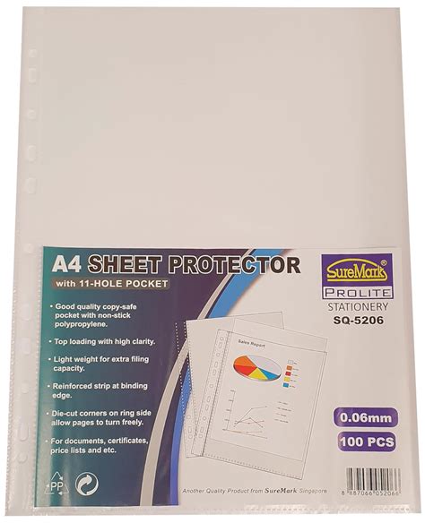 Suremark Sheet Protector 006mm 010mm