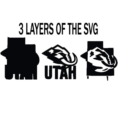 Utah Mammoth State Logo Svg Png Pdf Etsy