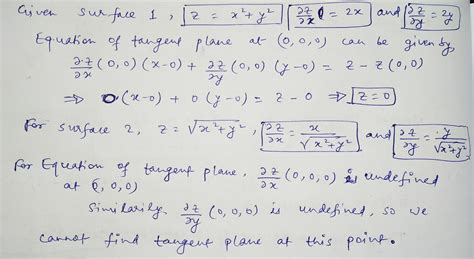 Solved Given Zx 2 Y 2 And Z√x 2 Y 2 The Point 000 Lies On