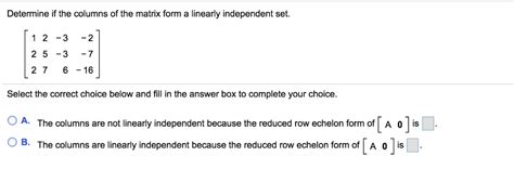 solved determine if v is in the set spanned by the columns