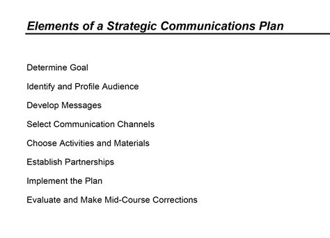 Nonprofit Communication Plan Template