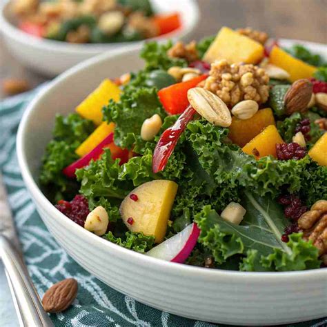 Kale Superfood Salad Healthy Thanksgiving Addition
