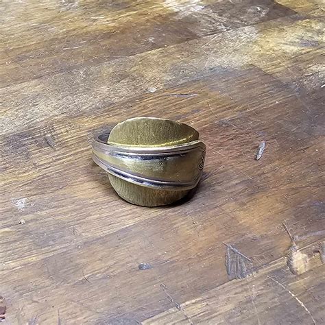 Lovely Handmade Sugar Tong Ring Two Tone Giving Depop