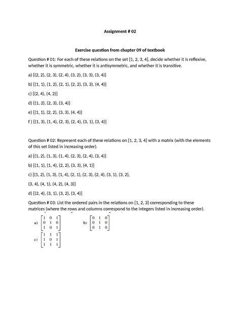 Assignment 02 Please Me Need This Assignment 02 Exercise
