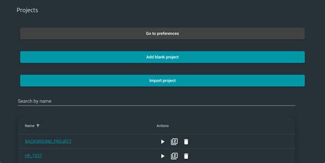 buttons on project page · issue 1146 · gns3 gns3 web ui · github