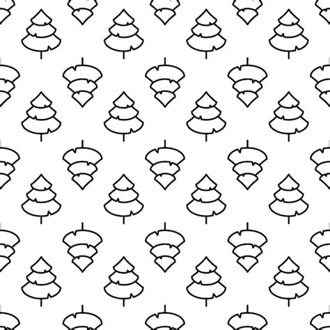 Premium Vector Pine Tree Seamless Pattern Background