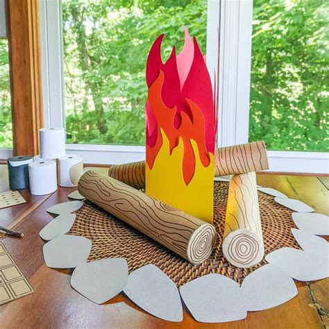 Fake Campfire Set Ups Boao Fake Fire Fake Flame Camping Decoration 3d