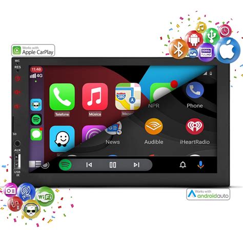 Central Multimidia Som Automotivo 2 Din Mp5 7 Bt Carplay Android Auto Wifi Shopee Brasil