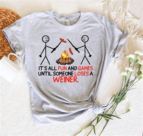 Funny Camping Shirt Weiner Roast Humor Tee Outdoor Adventure Etsy