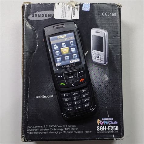 Jual Hp Samsung Sgh E250 Black Fullset Murah Shopee Indonesia