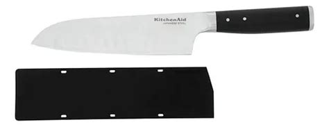 Faca De Corte Santoku Carne Forjada 7p Bainha Kitchenaid Cor Aço Inox