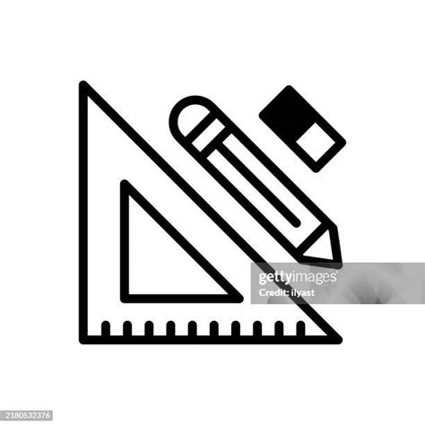 A Simple Line Drawing Of Drafting Tools High Res Vector Graphic Getty Images