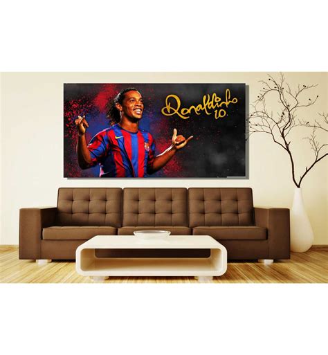 Ronaldinho Wall Artronaldinho Posterronaldinho Canvasrona Inspire