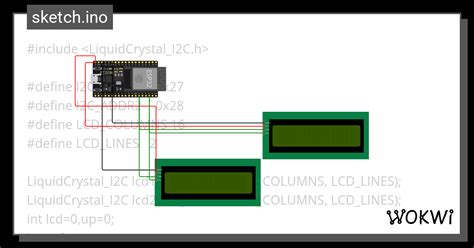 Lcd Ic2 Wokwi Esp32 Stm32 Arduino Simulator