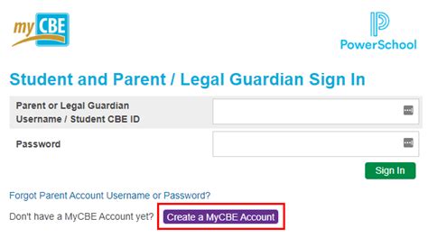Mycbe Creating An Account