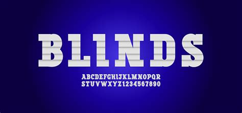 슬래브 세리프 글꼴 줄무늬 알파벳 Az의 대문자와 09의 숫자 벡터 일러스트 레이 션 10eps 세리프체에 대한 스톡 벡터 아트