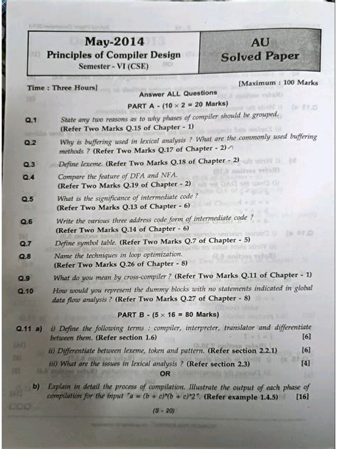compiler design pdf