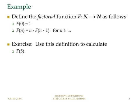 ppt recursive definitions functions structures languages
