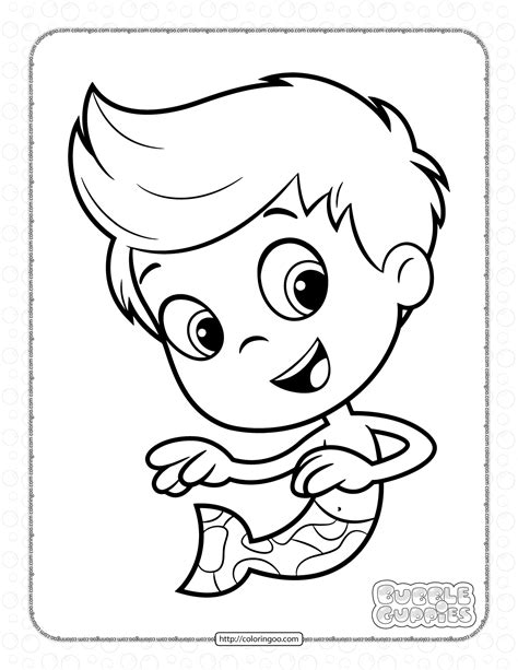 Bubble Guppies Coloring Pages