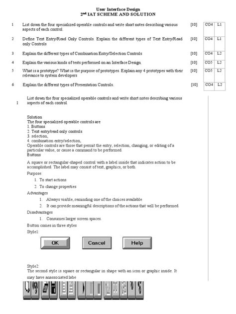 Iat Iii Question Paper With Solution Of 18cs734 User Interface Design Jan 2022 Vivia John Pdf