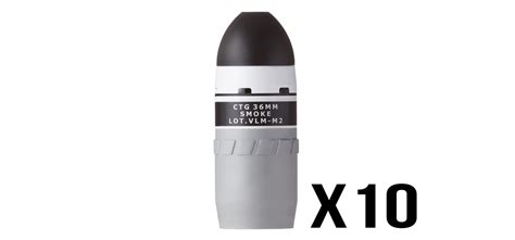 Grenade Ogive Fumigene Velum Mk2 White Tag Innovation X10