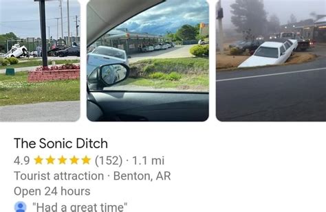 The Sonic Ditch 152 1 1 Mi Tourist Attraction Benton Ar Open 24 Hours Had Aareat Time