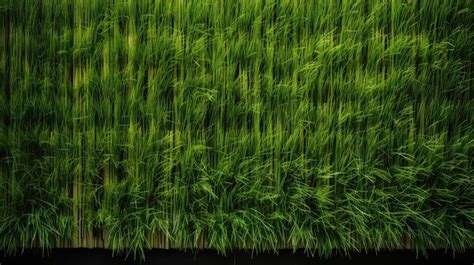Manicured Grass Wall Premium Ai Generated Image
