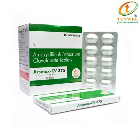 Amoxicillin Potassium Clavulanate Tablate 375 Mg At ₹ 2200box In