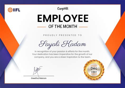 Employeeofthemonth Gratitude Teamwork Careermilestone Goldloan