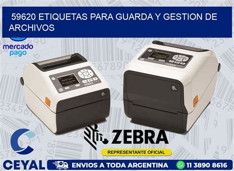 59620 Etiquetas Para Guarda Y Gestion De Archivos Zebra Etiquetadora
