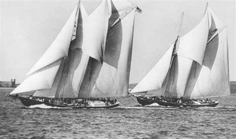 Racing Schooners Sterling Hayden Versus Bluenose Wave Train