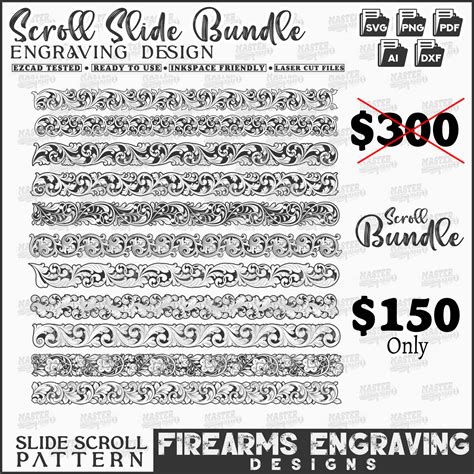 custom scroll slide pattern laser engraving design bundle v inspire uplift