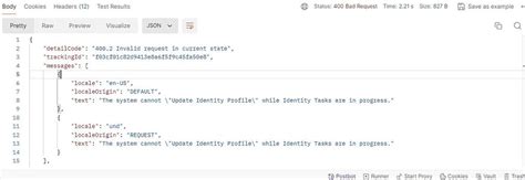 The System Cannot Update Identity Profile While Identity Tasks Are