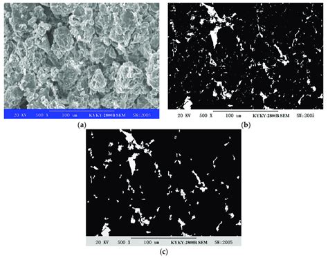 Procedure Of Image Processing For Sem Testing A Original Image B Download Scientific