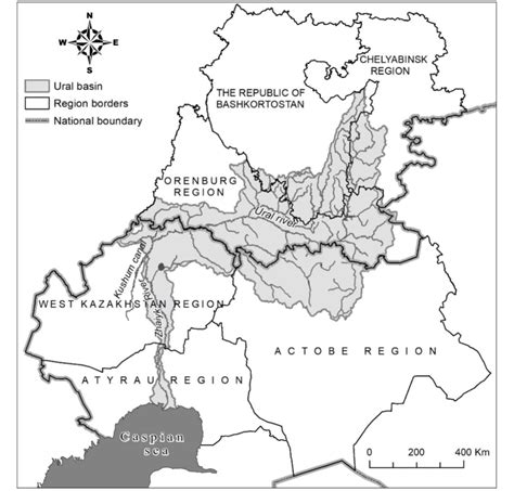 Ural River Map